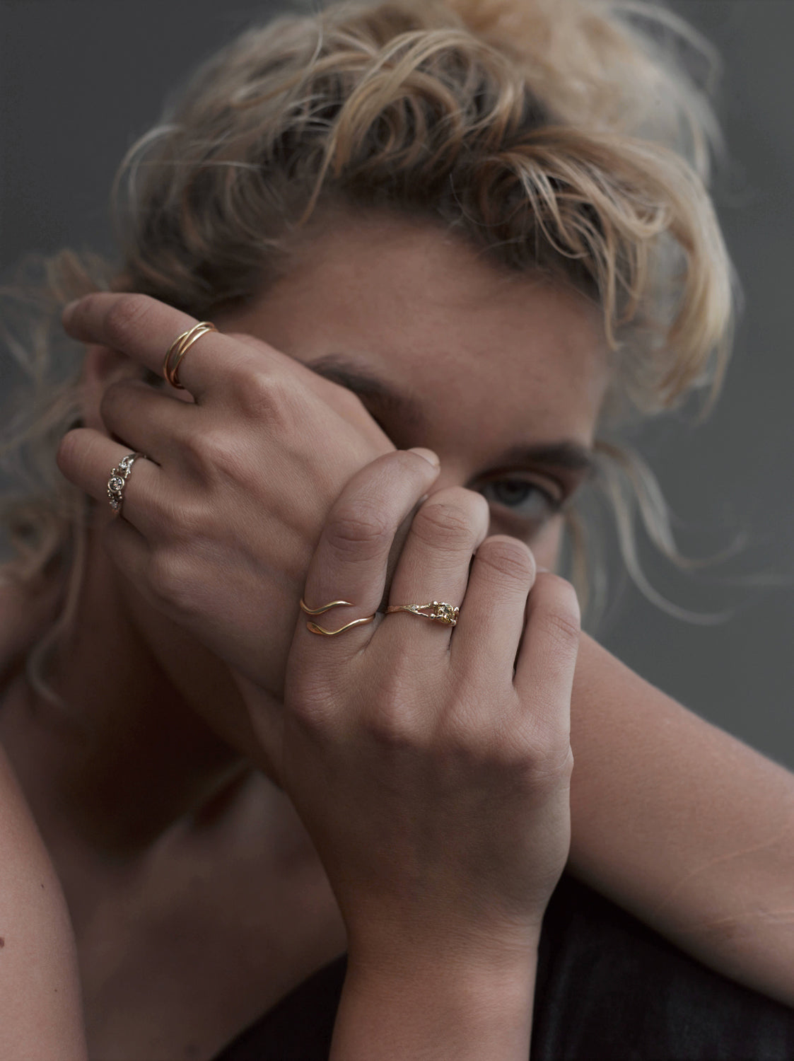 MINIMALIST GOLD SERPENT RING – Ruby Star